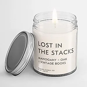 LOST IN THE STACKS® Book Lovers' Candle | Book Scented Candle | Vegan + Cruelty-Free + Phthalte-Free