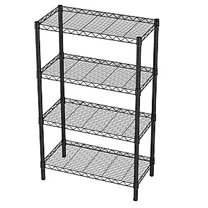SINGAYE 4 Shelves Wire Storage Shelf 1400LBS Heavy Duty Storage Shelving Unit,Metal Organizer Wire Rack 36" W x 18" Dx 59" H Black