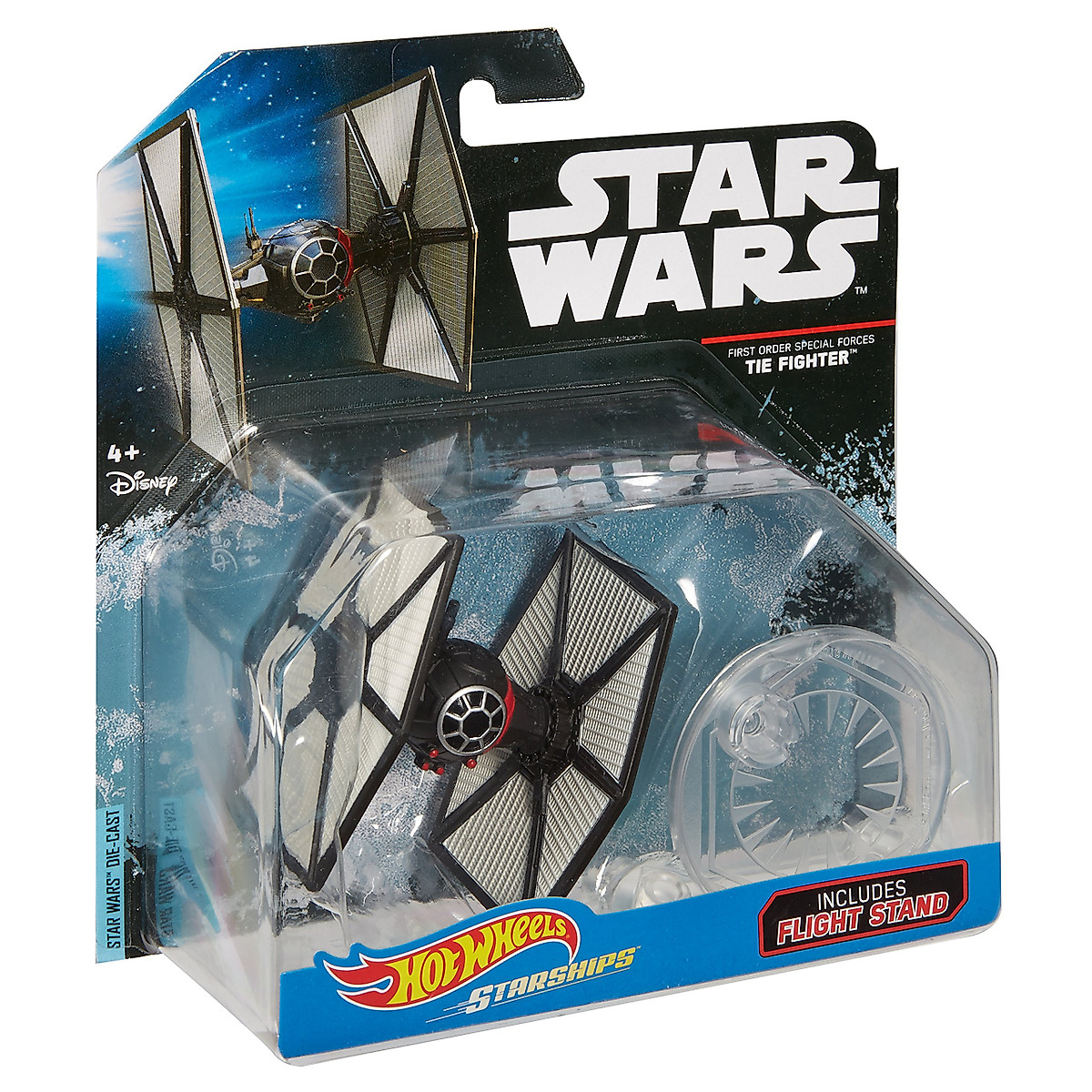 Hot Wheels Star Wars Rogue One Starship Vehicle, First Order Special Forces TIE Fighter