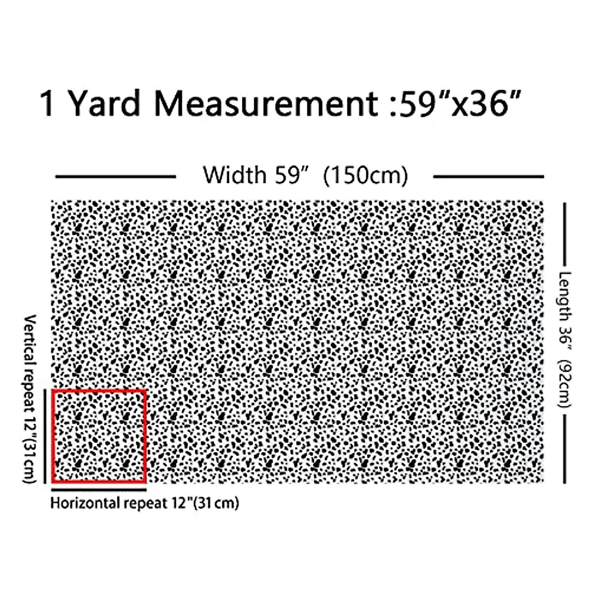 Cow Print Upholstery Fabric, Cartoon Cattle Fabric by The Yard, Ox Animal Farmhouse Decorative Fabric, Cow Spots Skin Indoor Outdoor Fabric, Milk DIY Art Waterproof Fabric, Black White, 1 Yard