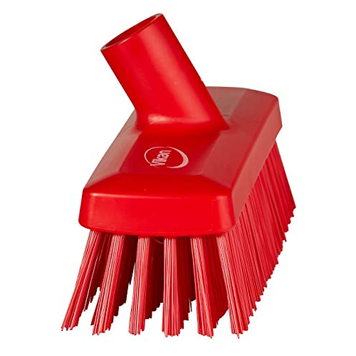 Vikan Compact Wall/Deck Scrub, Hard 8.858" Red, One size, Multi