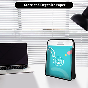 GBACHOOSE 12x12 Scrapbook Paper Storage Organizer, 6 Pack Scrapbook Paper Storage 12x12 Organizer with Handle, Scrapbook Organizer Bag for Scrapbook Supplies Crafts Mats Photos File(Black)