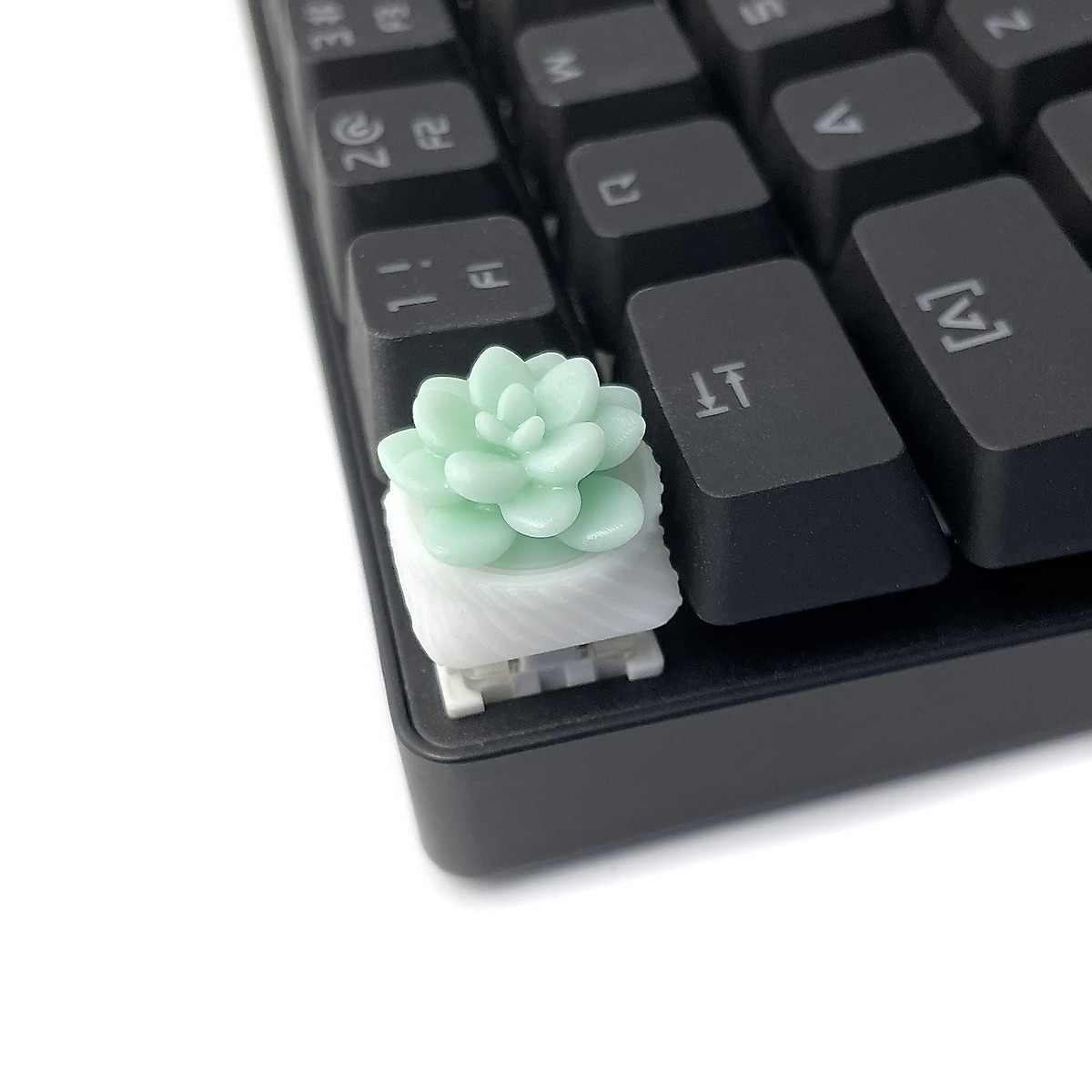 Capsmiths Succulent Artisan Keycap - Echeveria - MX Mechanical Gaming Keyboards (Purple)