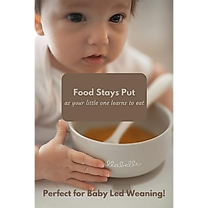 Ullabelle Silicone Baby Bowls with Lids | Toddler Food Storage Bowls Set (Desert Rose)