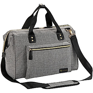 RUVALINO Universal Stroller Organizer with Cup Holders, Stroller Caddy with Detachable Bag, Tissue Pocket, Non-Slip Strap Accessories for Uppababy, Umbrella, Wagon, Baby Jogger, Bob(190)