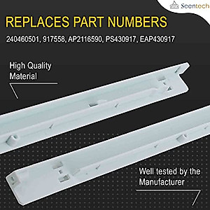 Seentech 240530701 Refrigerator Pan Hangers (Right) - Compatible Frigi-daire Refrigerator - Replaces: 917558,AH430917,EA430917,PS430917,AP2116590,240460501