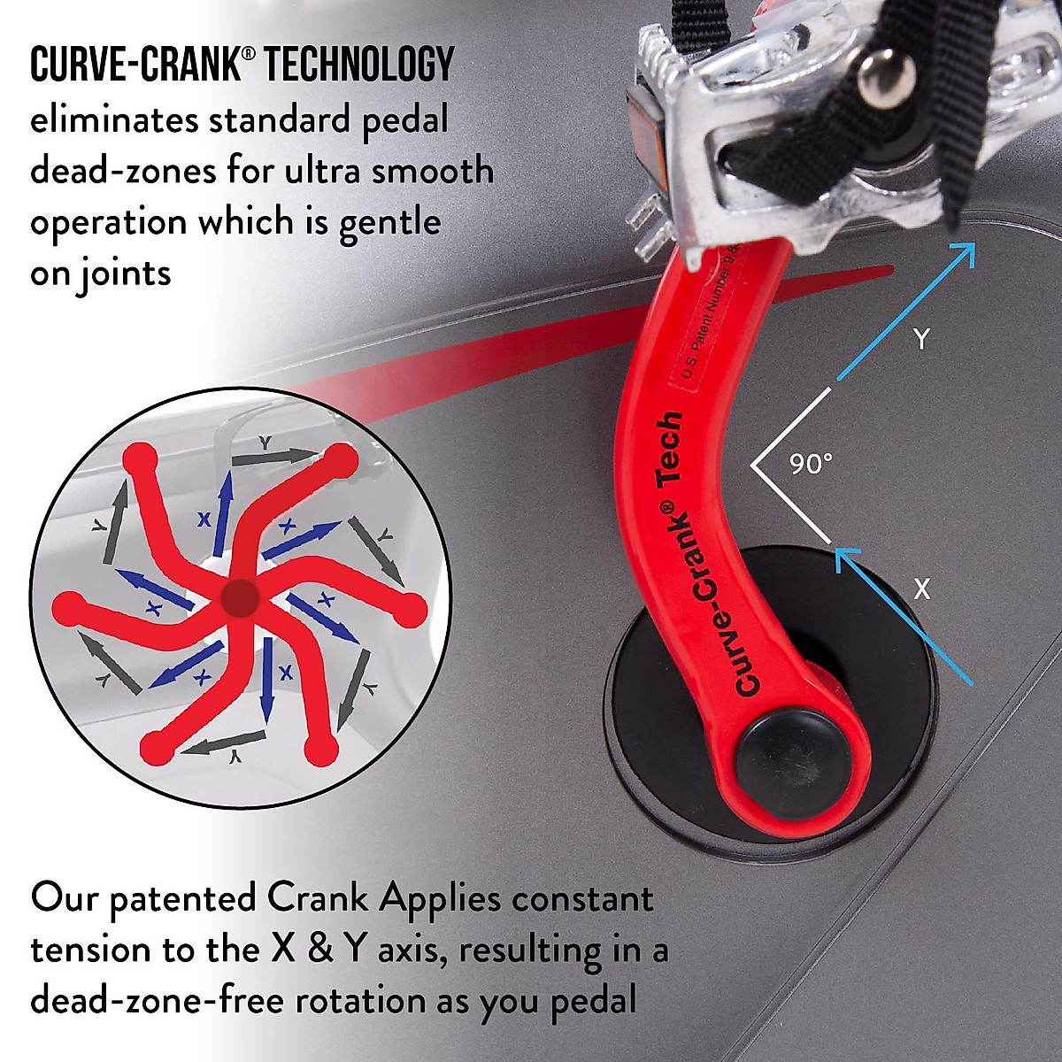 Body Rider BCY6000, Indoor Upright Bike with Curve-Crank Technology, Rear Flywheel, Grey/Black/Red