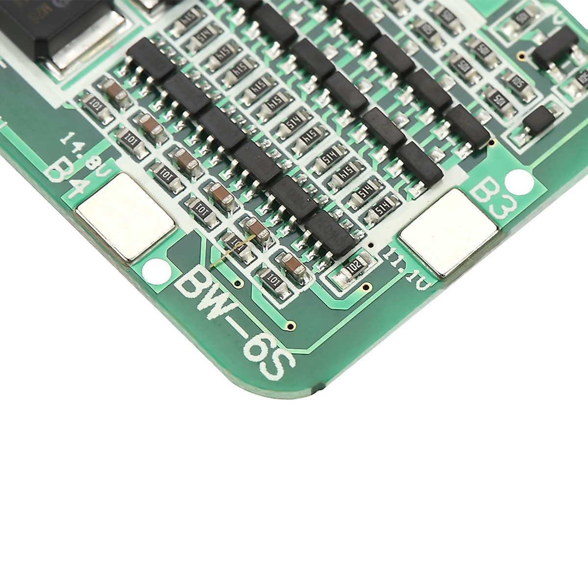BMS 6S 15A 22V 24V Protection Board Lithium Battery Charger PCB Protection Board Overcharge/Overdischarge/Overcurrent/Short Circuit Protect for Li-ion Cell