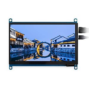 7inch HDMI LCD (H) 1024x600 IPS Capacitive Touch Screen LCD Display HDMI Module for Raspberry Pi, Jetson Nano,BB Black, Banana Pi Support Microsoft XBOX360 and Nintendo Switch