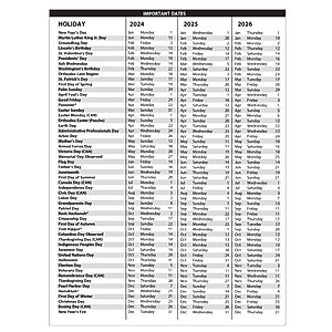 House of Doolittle 2024 Weekly Calendar Planner, Black on White Series, 8.5 x 11 Inches, January - December (HOD217102-24)