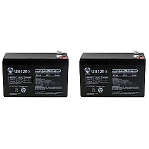 UPG 12V 9Ah SLA Battery Replacement for Cyberpower CP1500AVRLCD - 2 Pack