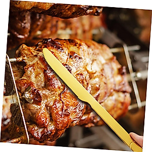 Yardwe 4 Sets Barbecue and Fork Cooking Fork Meat Fork Cheese Knives Roasting Fruit Barbecue Meat Barbecue Fork BBQ Tool BBQ Fork Stainless Steel Long Handle