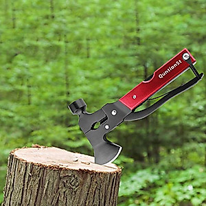 Camping Gear Multitool, Stocking Stuffers for Men, Christmas Mens Gifts for Dad Husband Boyfriend, 16 in 1 Camping Accessories Multitool Hatchet, Camping Tool with Axe,Hammer,Plier,Knife,Bottle Opener