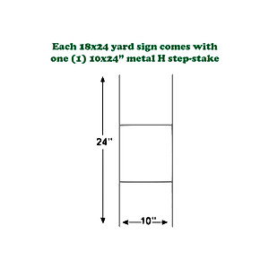 CUSTOM For Rent By Owner 18x24" Yard Sign, Double Sided, Metal Stake Included, by Moonlight4225