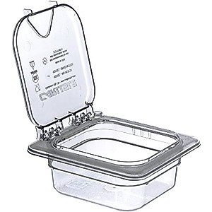 Carlisle FoodService Products 3068307 Plastic Food Pan, 1/6 Size, 2.5 Inches Deep, Clear