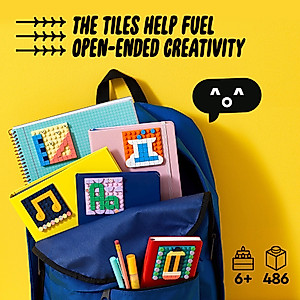 LEGO DOTS Adhesive Patches Mega Pack 41957 Arts and Crafts 5-in-1 Mosaic Making Building Kit, DIY Sticker Patches, Gift Idea for Creative Kids, Make Custom Designs for Notebooks, Phone Cases and More