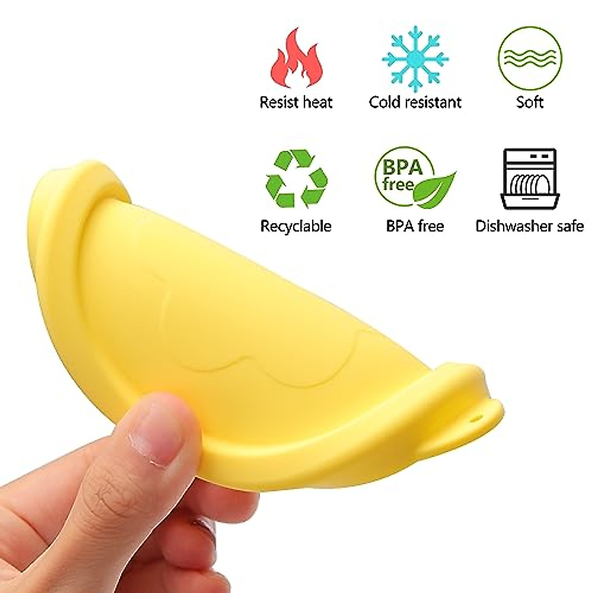 LUVCOSY 1 Cup 2 Cup Round Silicone Replacement Lids for Pyrex 7202-PC, 7200-PC Glass Bowls, 8 Pack, Microwave & Dishwasher & Freezer Safe (Container not Included)