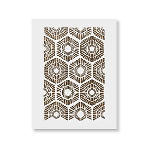 Scandinavian Geometric Pattern Wall Stencil - Wall Stencil, Accent Wall Stencil, Floor Stencil, Modern Wall Stencil - Use Stencils for A Wallpaper Look