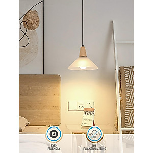 TORCHSTAR A19 LED Light Bulbs 60W Equivalent, UL Listed, 3000K Warm White, Dimmable, 9W, 800lm, Flicker Free, E26 Standard Base LED Bulb for Ceiling Fan, Lamp, 15,000hrs, Pack of 6