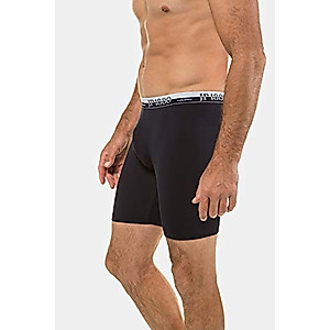 JP 1880 Menswear Big & Tall Plus Size L-8XL Stretch Cotton Long Leg Boxer Briefs Navy Blue 46/48 711242 70
