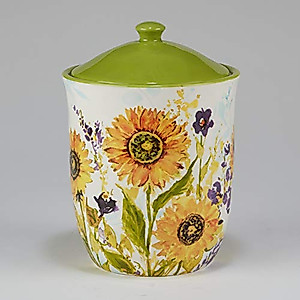 Certified International Sun Garden 3 pc. Canister Set: 52 oz.,74 oz.,96 oz.