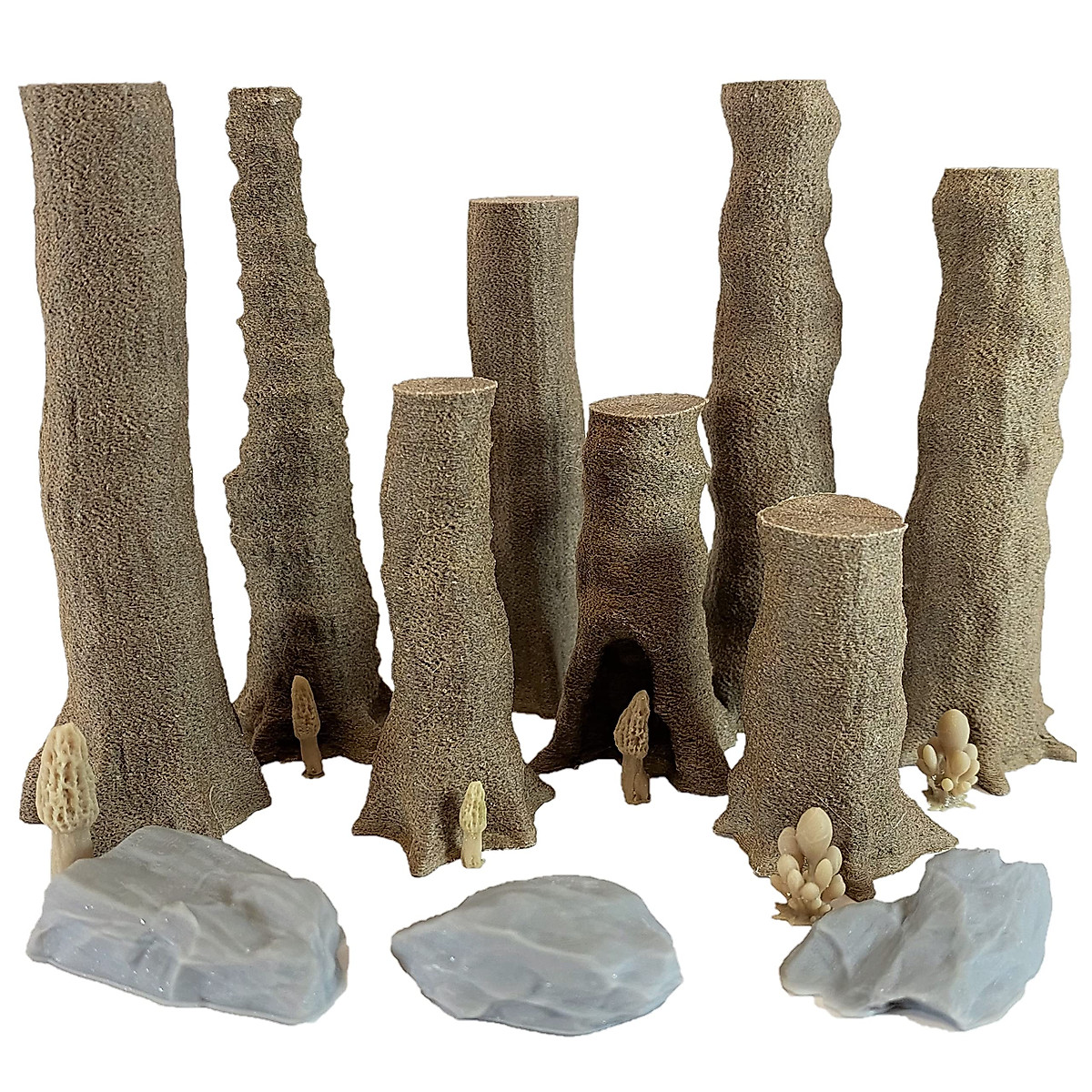 Extruded Gaming Rosewood Trees Set 2