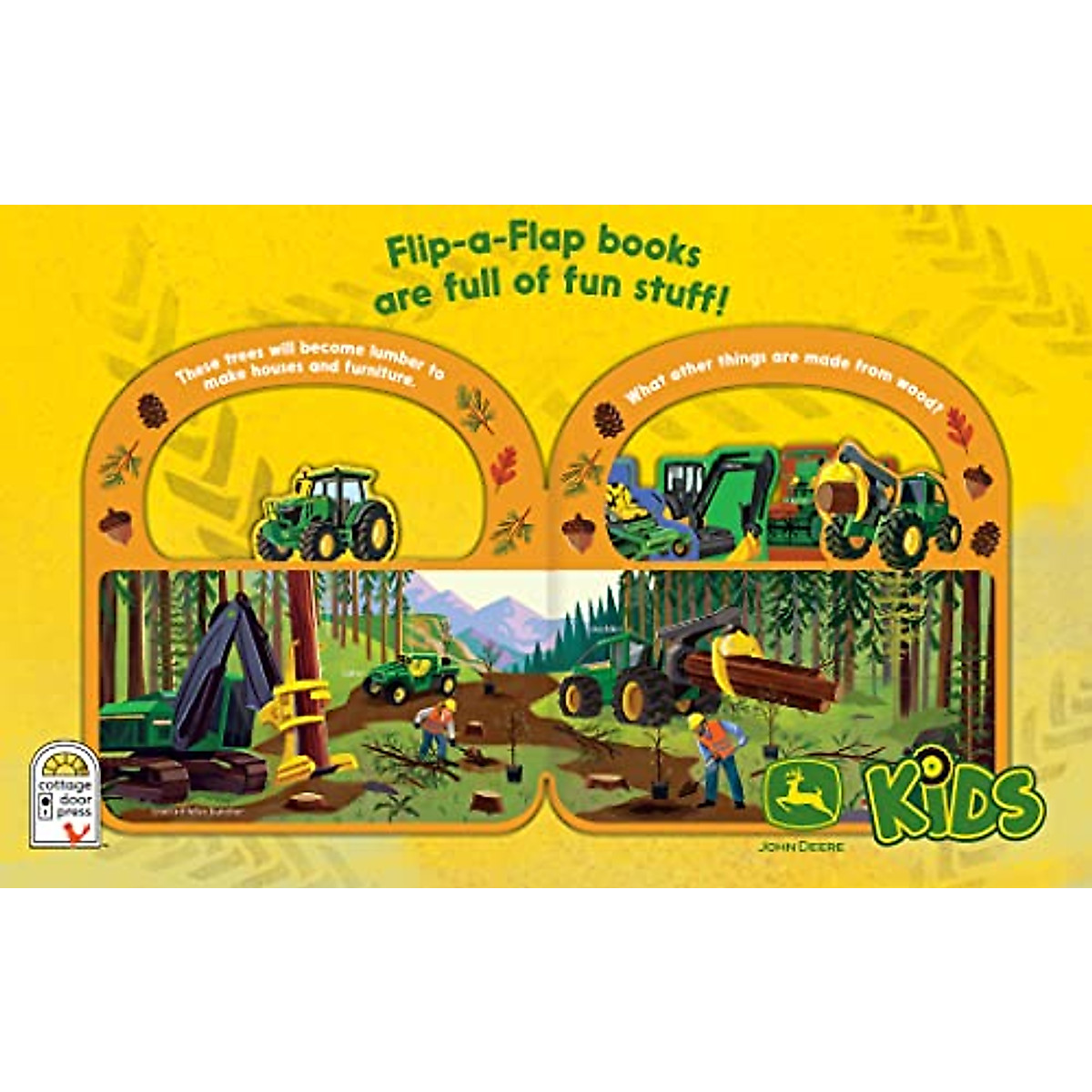 John Deere Kids Machines at Work: Explore Tractors, Vehicles, & Tools Around the Farm - Children's Lift-A-Flap Board Book (John Deere Kids; Flip-a-Flap Children's Interactive Take-Along Board Books)