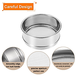 PATIKIL 300 Mesh Lab Sieve, 4" Diameter Test Sieve 304 Stainless Steel Wire Cloth (0.05mm) for Industrial Laboratory