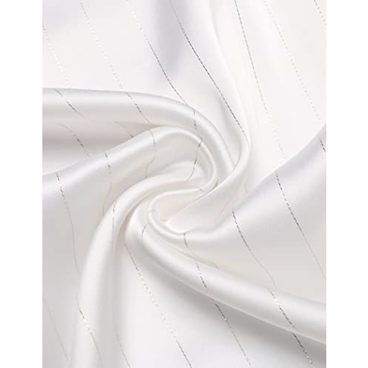 COOFANDY Silk Short Sleeve Shirts for Men Luxury Button Down Shirts for Men Silk Like Glossy Shirt Regular Fit Stylish Polyester Top White