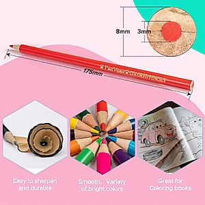 FanVean Colored Pencils,12 Count Presharpened Color Pencil,Classroom Set,School Supplies for Kids