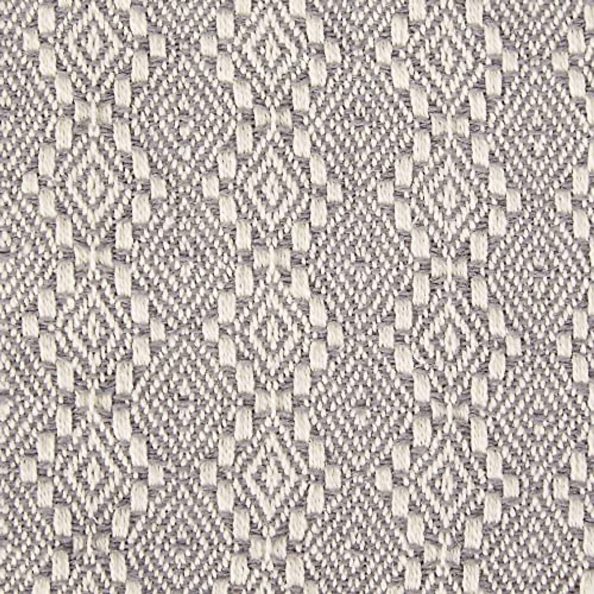 DII Diamond Throw Collection Cotton Woven, 50x60, Gray
