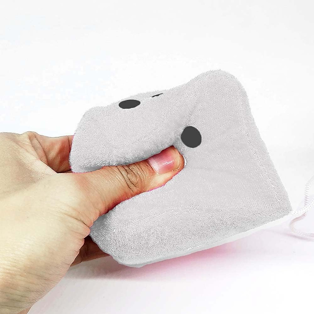 [4 DICE 2 Pack] Retro Hanging Dice for Car Mirror Black and White (Nostalgic 80’s Fuzzy Car Dice for Mirror) Plush Car Accessories (Set of 2)