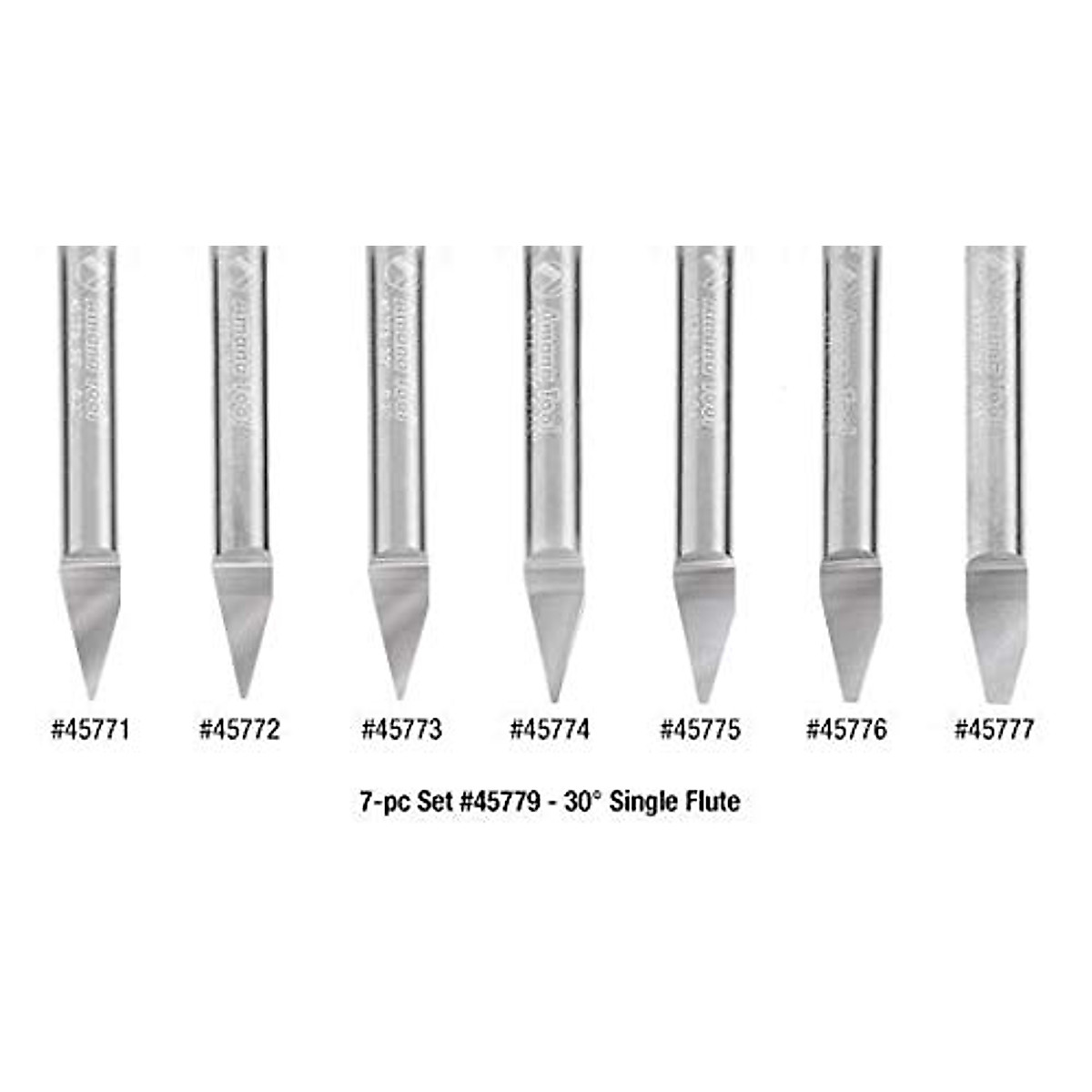 Amana Tool - 45771 Solid Carbide 30° Engraving 0.005 Tip Width x 1/4" Shank Sign
