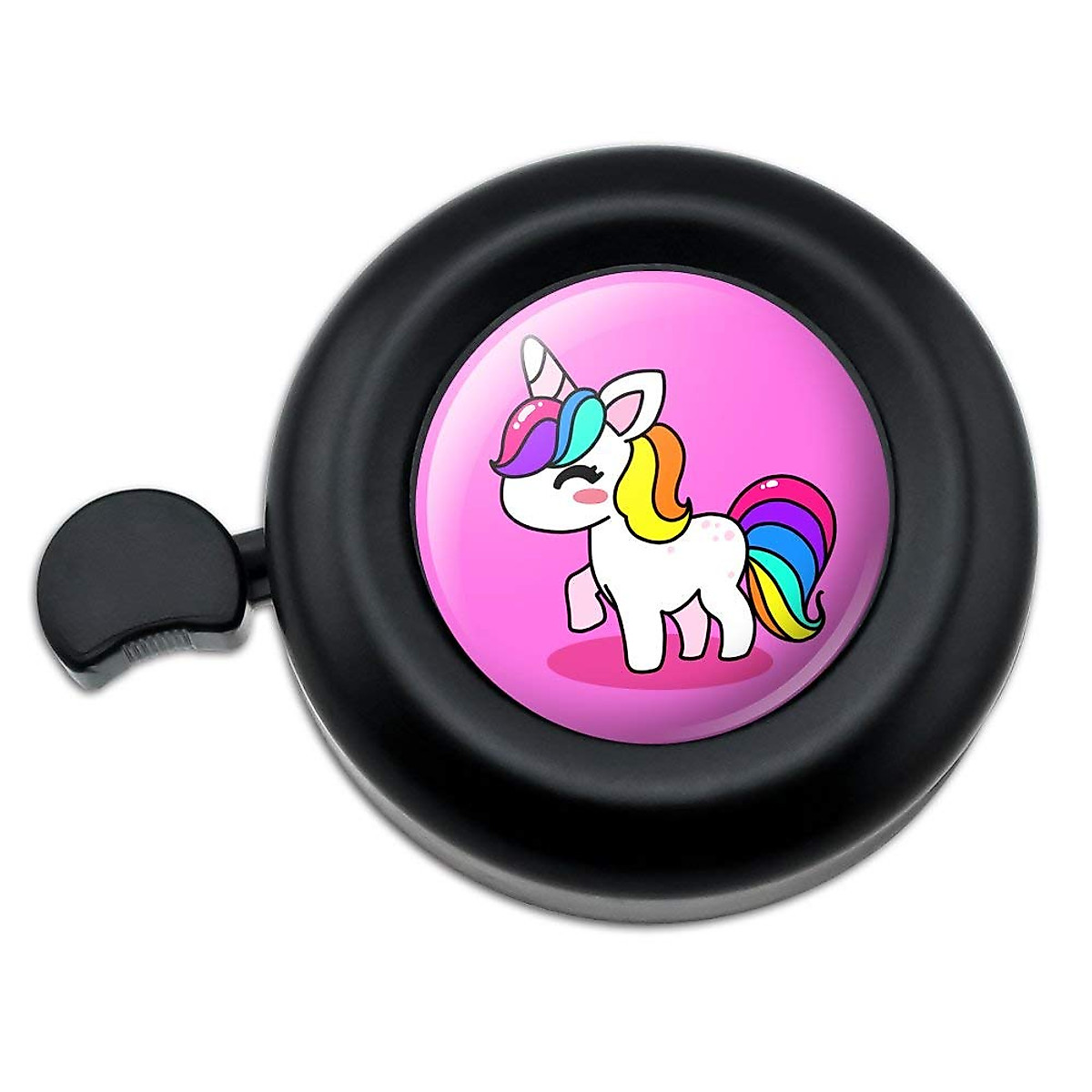 Cute Kawaii Rainbow Unicorn Chibi Bicycle Handlebar Bike Bell
