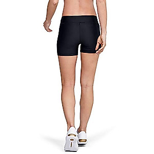 Under Armour Women's Team Shorty 4 , Black (001)/White , Medium