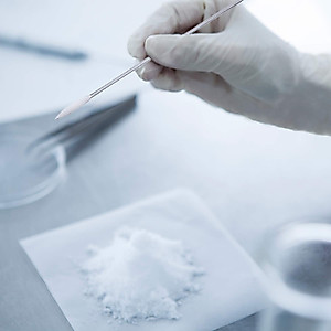 10 Pieces Stainless Steel Lab Spatula Micro Sampling Scoop Double Ended Mixing Spoon Laboratory Measuring Spoon for Powders Gel Cap Filler