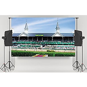 Kentucky Derby Photo Booth Backdrop Churchill Downs Run for The Roses Horse Racing Themed Party Decoration Photography Background Decor