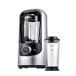 Pado Ozen 500 Vacuum Blender, Countertop Kitchen Blender for Nutrient Dense Smoothie Blends That Don't Separate, Plus Extra Vacuum Storage Container-Silver