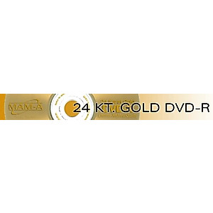 MAM-A 4.7 GB (Mitsui) Gold 8X DVD-R's (Archival-Grade) 50-Pak in Cakebox