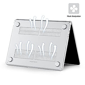 EooCoo Compatible with New MacBook Air 15 inch Case 2023 Release A2941 M2 Chip Liquid Retina Display & Touch ID, Plastic Hard Shell Case + Keyboard Skin Cover + Screen Protector, Crystal Clear