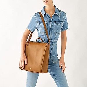 Fossil Women's Parker Leather Convertible Backpack Purse Handbag