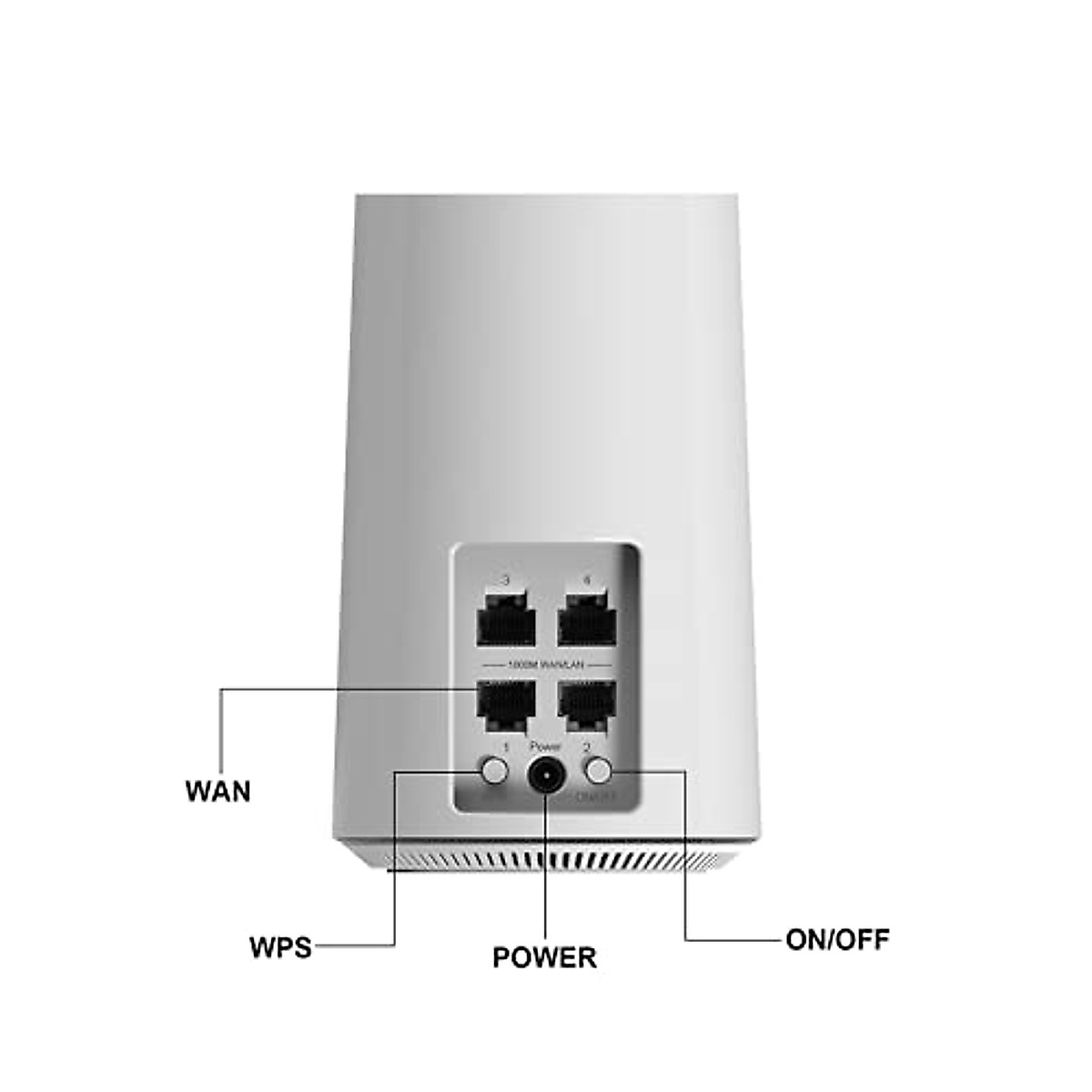 AZORES WiFi 6 Whole Home Mesh WiFi System Wireless Router AX1500-2 Pack, 4 Gigabit LAN Ports, Dual Band AX Router, Beamforming, OFDMA, MU-MIMO, Parental Controls