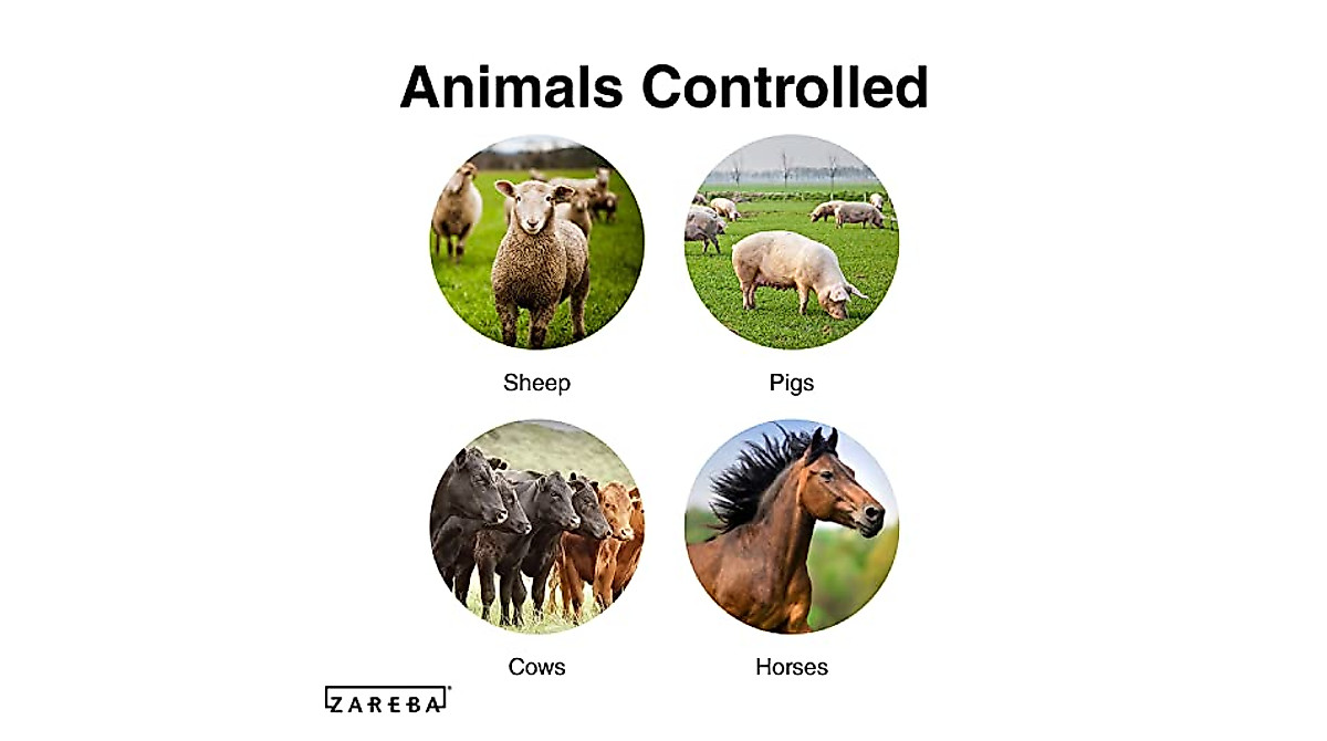 Zareba 5 Mile Solar Electric Fence Charger for Animal Control