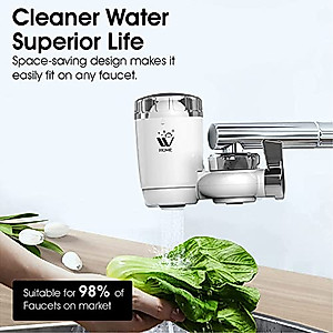 Faucet Filter, Effective Purification System, Reduces Lead & Bad Taste, BPA Free, Water Purifier, Pack of 1