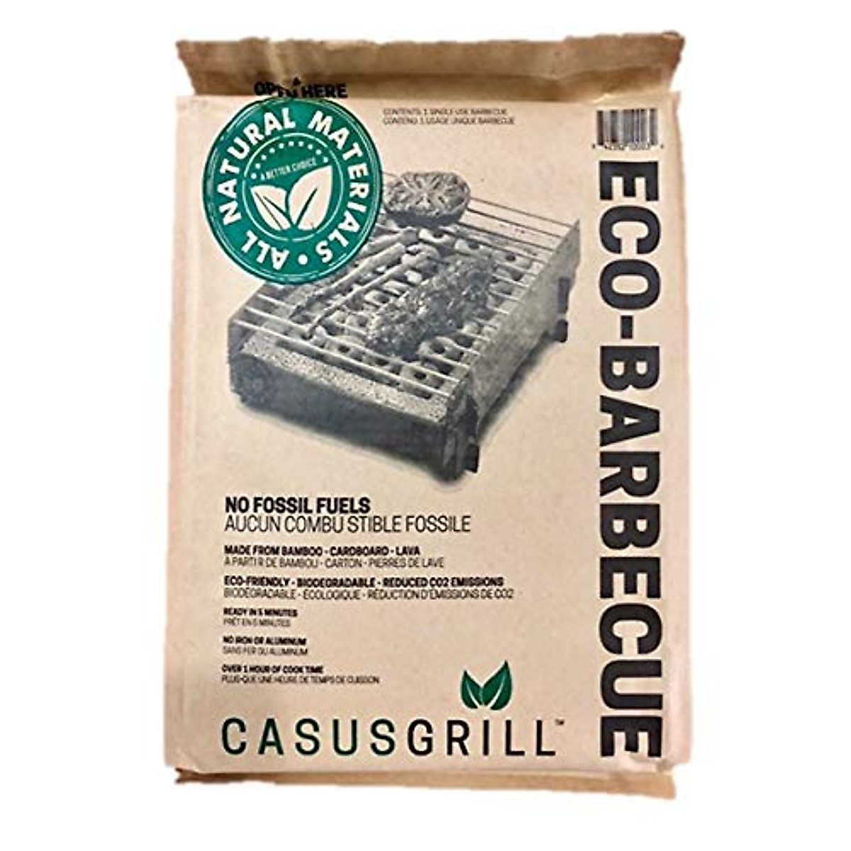 CasusGrill Single Use Biodegradable Grill