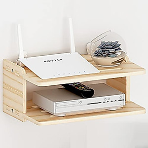 WiFi Storage Box TV Set-top Box Hidden Shelf Wireless Router Rack Network Set-top Box shelter Box Home Desktop Organized Wall Shelf