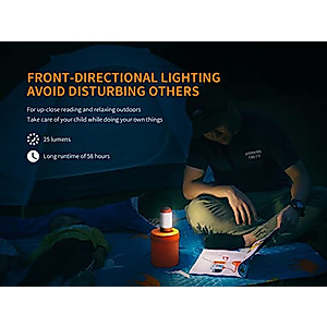 Fenix CL26R LED Rechargeable Camping Lantern (RED), White and Red Multi-Directional Lighting, with LumenTac Organizer