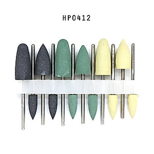 Bomaoer Dental Resin Base Hidden Denture Polishing Kits HP0412 Used for Low-speed Handpiece