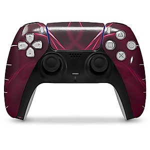 WraptorSkinz Skin Wrap compatible with Sony PS5 DualSense Controller Abstract 01 Pink (CONTROLLER NOT INCLUDED)