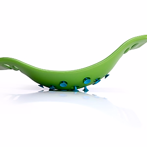 Fat Brain Toys Teeter Popper, Indoor Toddler Sensory Toys for Ages 3 and Up, Green